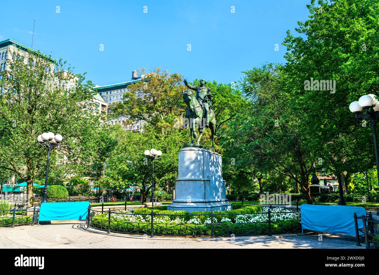 George Washington statue at Union Square in Manhattan - New York City ...