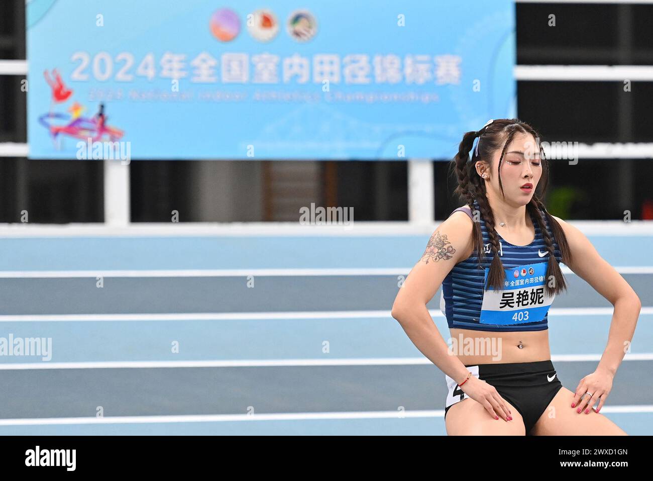 Beijing, China. 29th Mar, 2024. Wu Yanni of Sichuan reacts before the ...