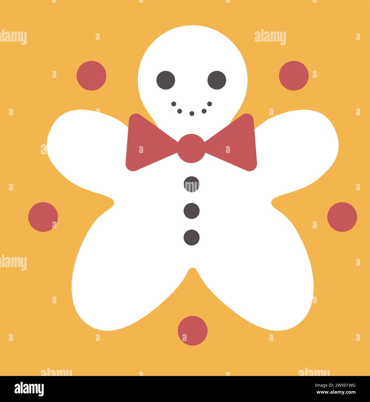 Snowman character winter cookie Stock Vector Images - Alamy
