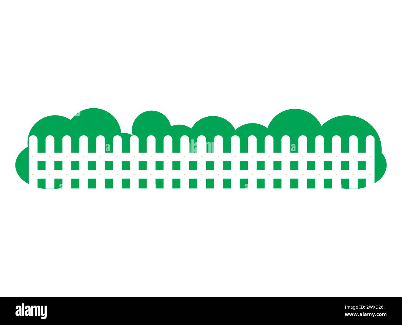 Green lawn lush bush Cut Out Stock Images & Pictures - Alamy
