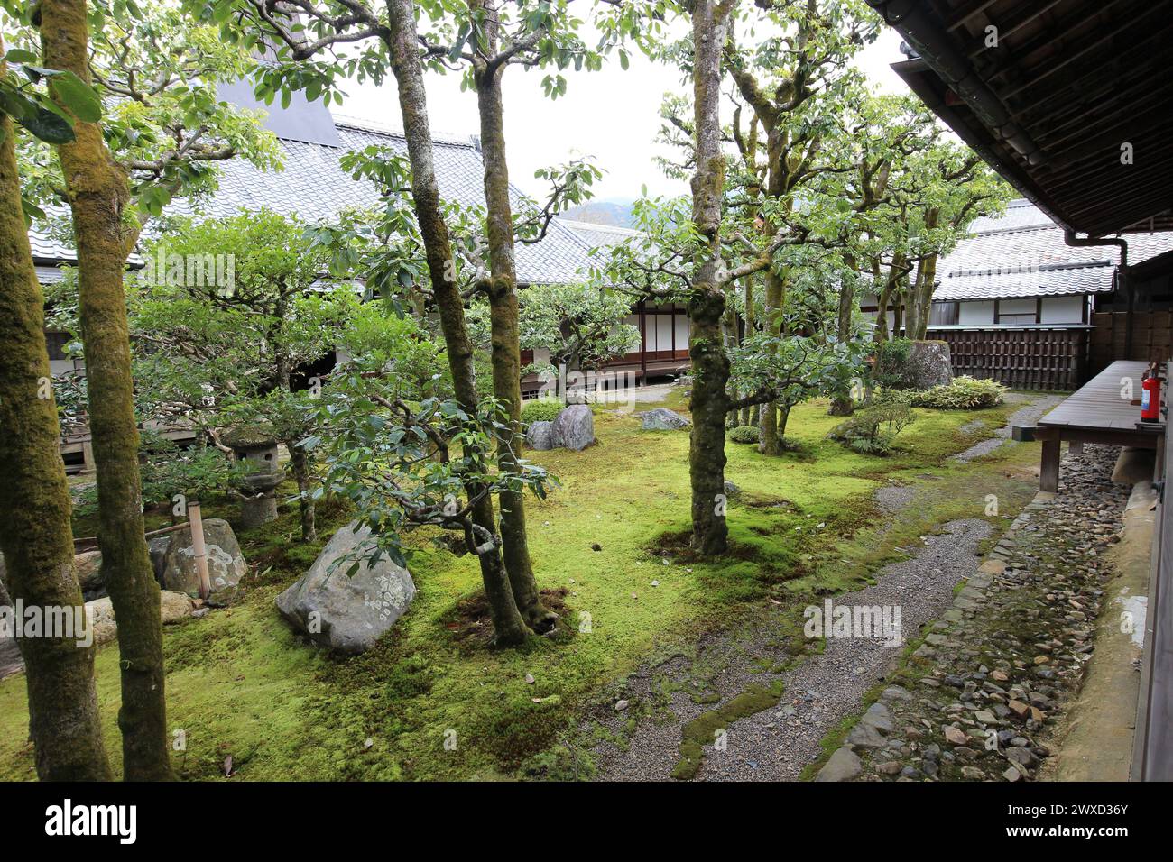 Inside of Daigoji Temple Sanbo-in in Kyoto, Japan Stock Photo - Alamy