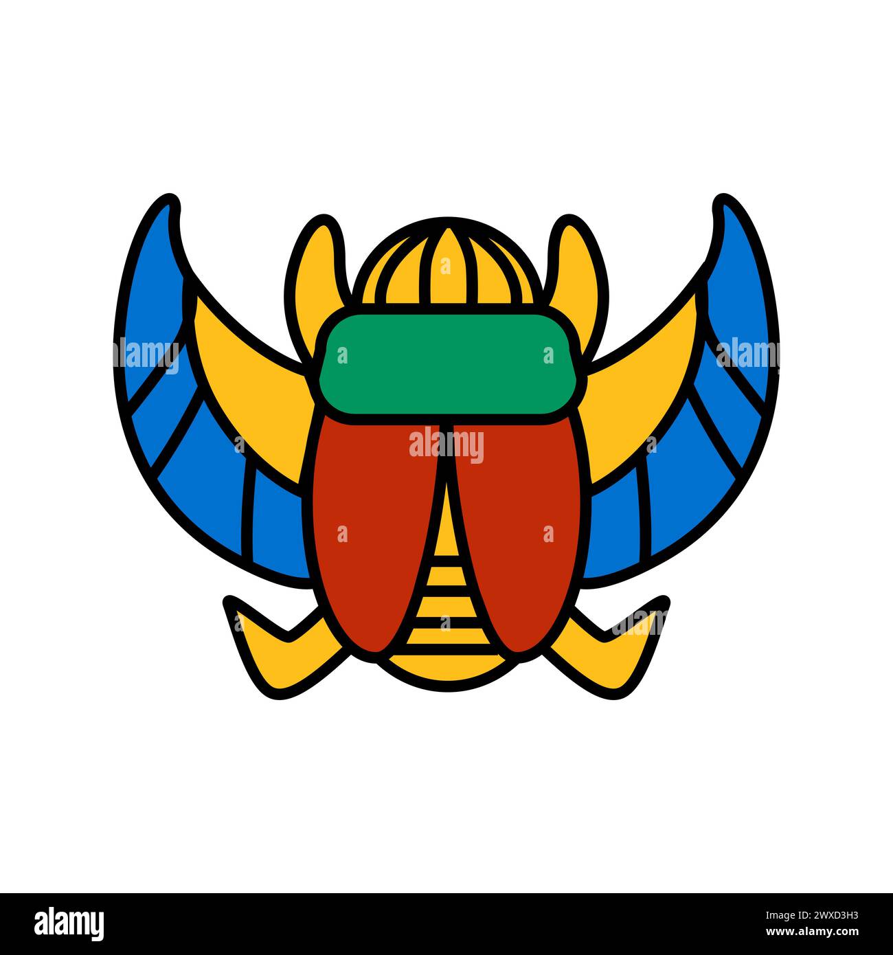 Scarab Egyptian hieroglyph and symbol. Ancient culture sing and symbol ...