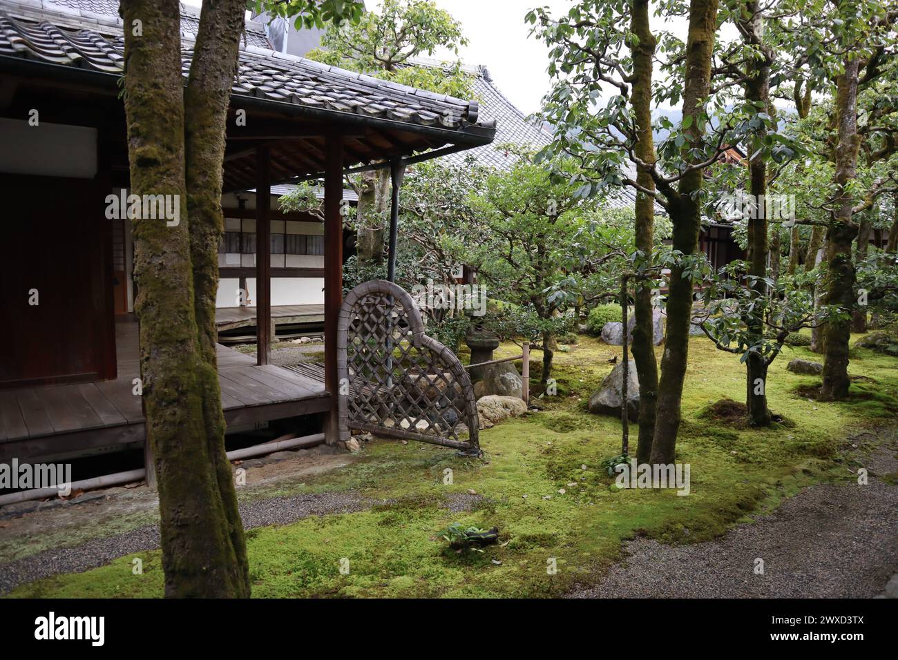 Inside of Daigoji Temple Sanbo-in in Kyoto, Japan Stock Photo - Alamy
