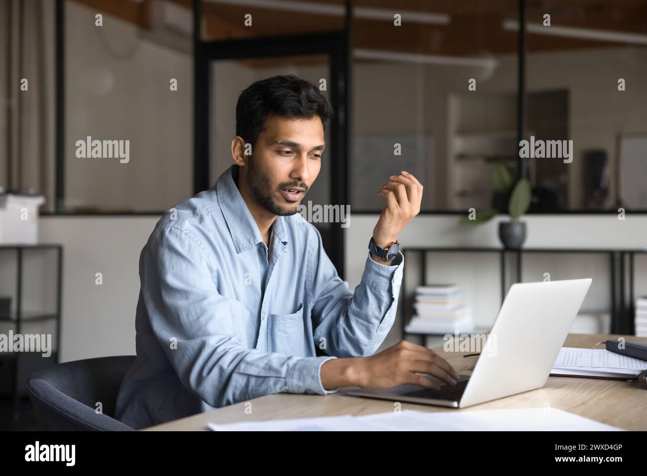Serious indian freelancer male hi-res stock photography and images - Alamy
