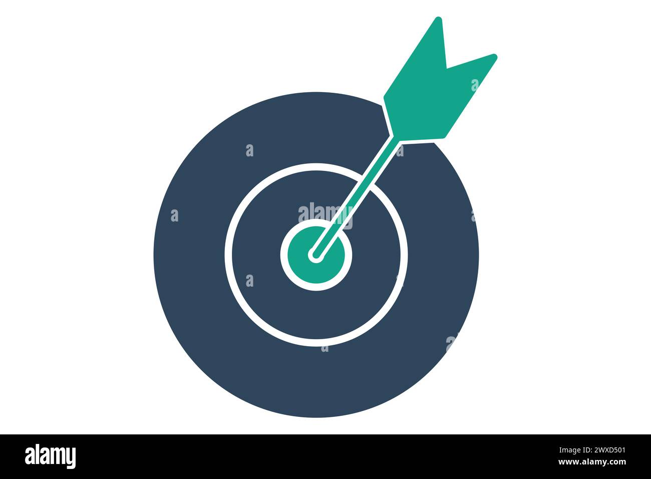 goal icon. arrow with circle. icon related to action plan, business ...