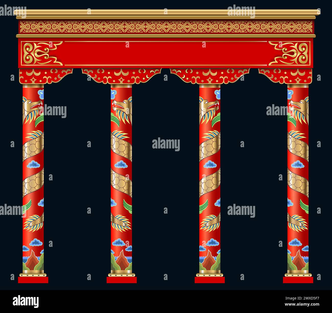 Ritual entrance Stock Vector Images - Alamy