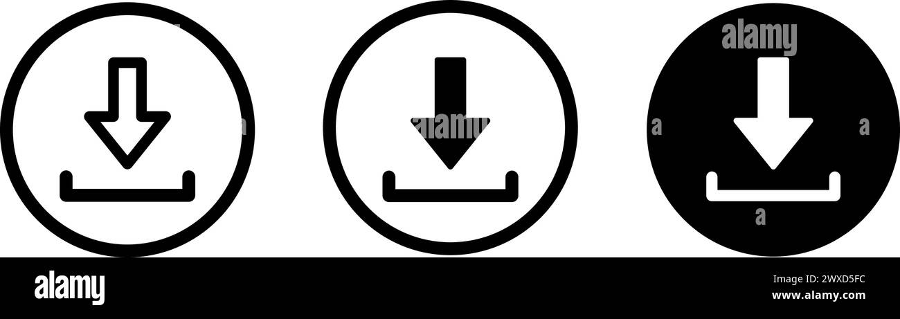 Download button template Stock Vector Images - Alamy