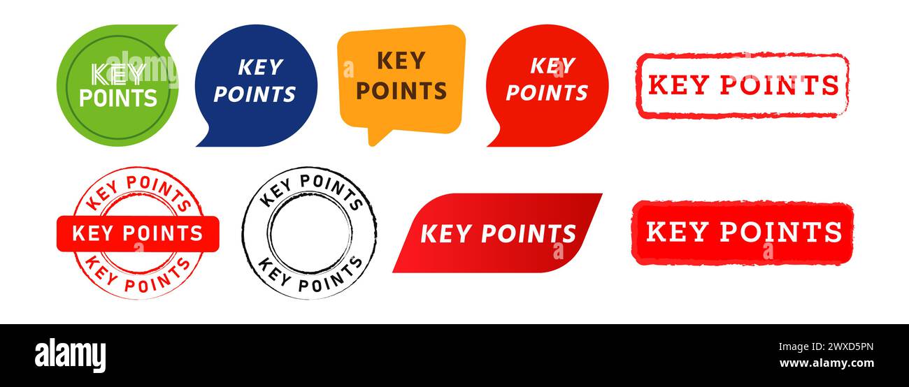 Key points hi-res stock photography and images - Alamy