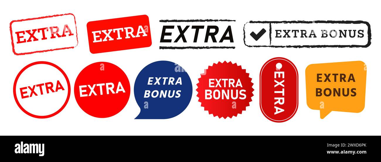 extra square circle stamp and speech bubble label sticker sign for ...