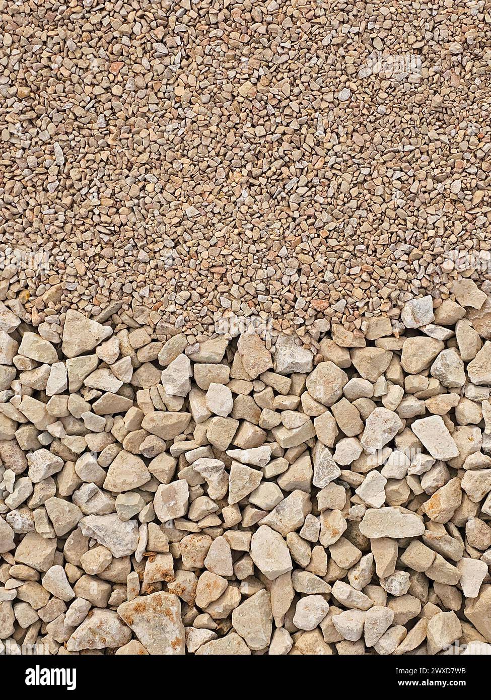 dolomite crushed stone on the construction site Stock Photo - Alamy