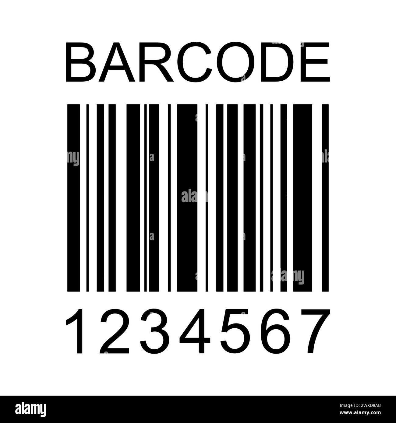Barcode vector icon. Bar code for web flat design. Isolated ...