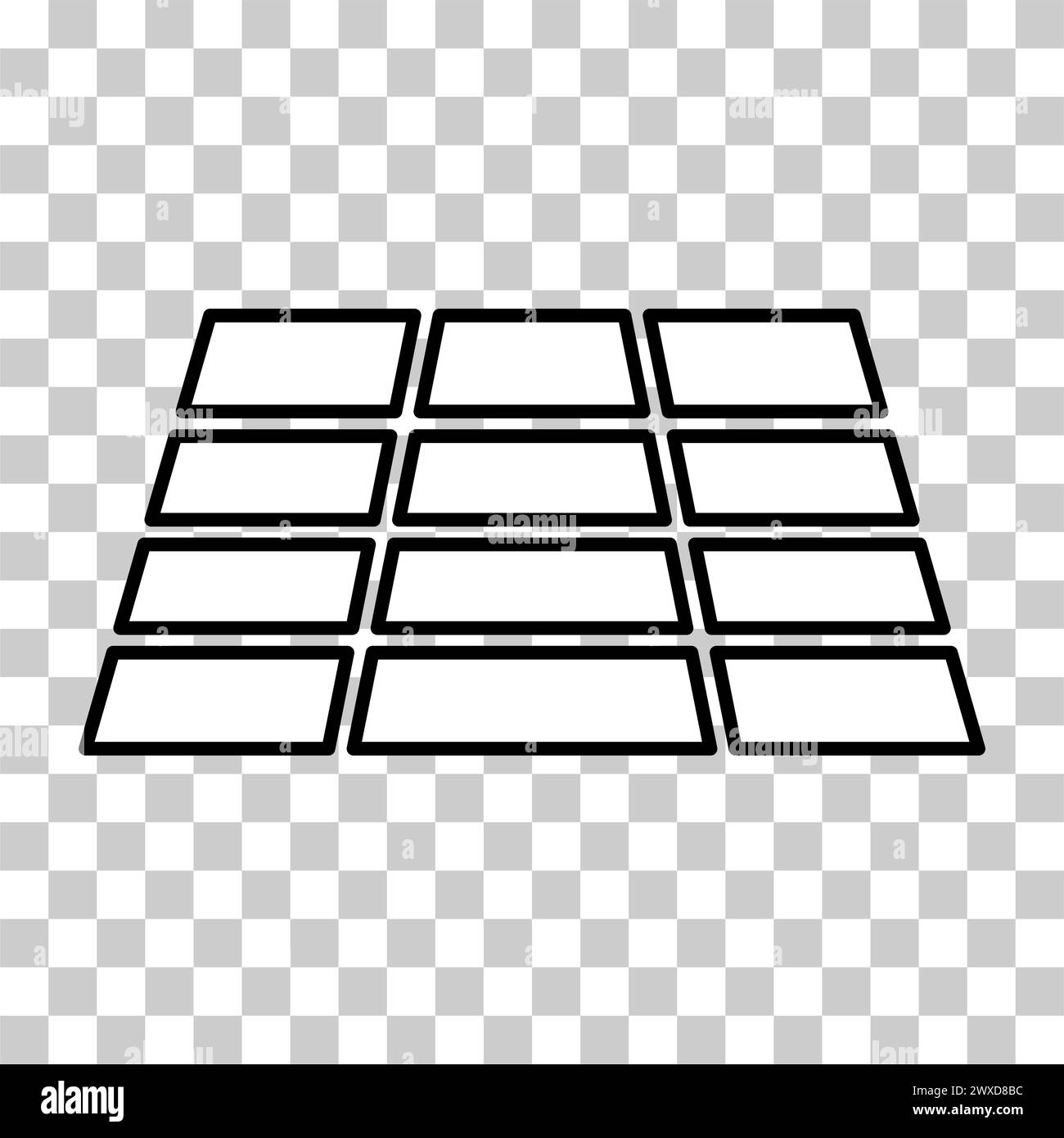 Solar panel icon, green power technology, ecology alternative energy ...