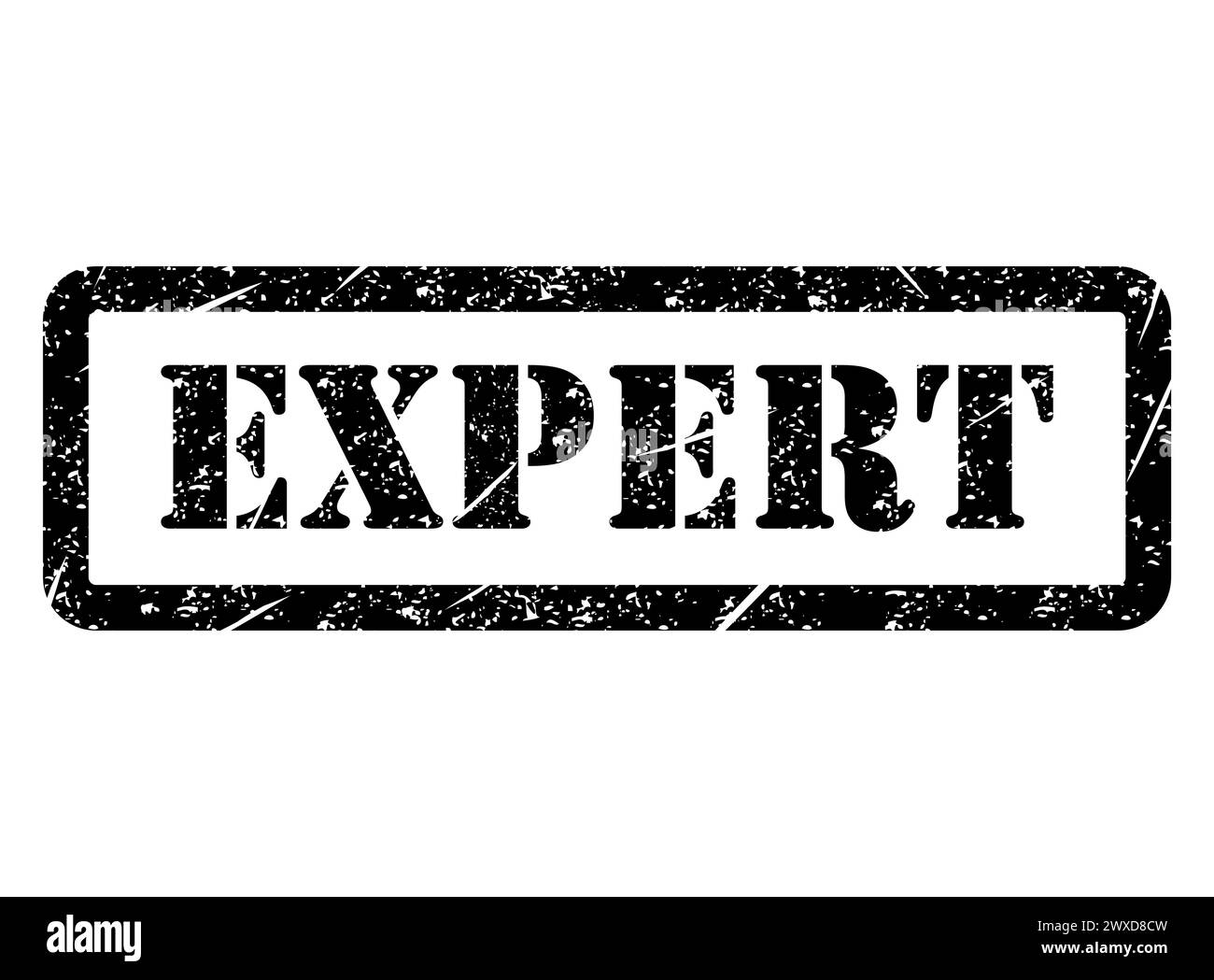 Expert stamp symbol, label sticker sign button, text banner vector ...