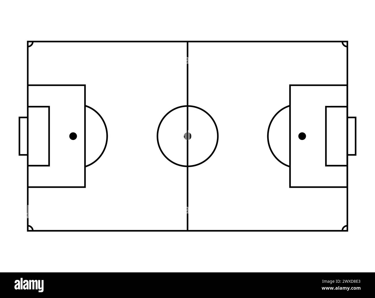 Football field sport icon, soccer game area sign, web template vector ...