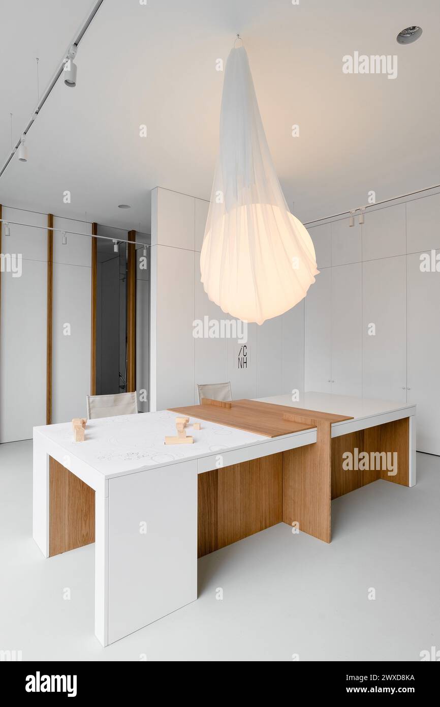 Light minimalist office Interior design Stock Photo - Alamy