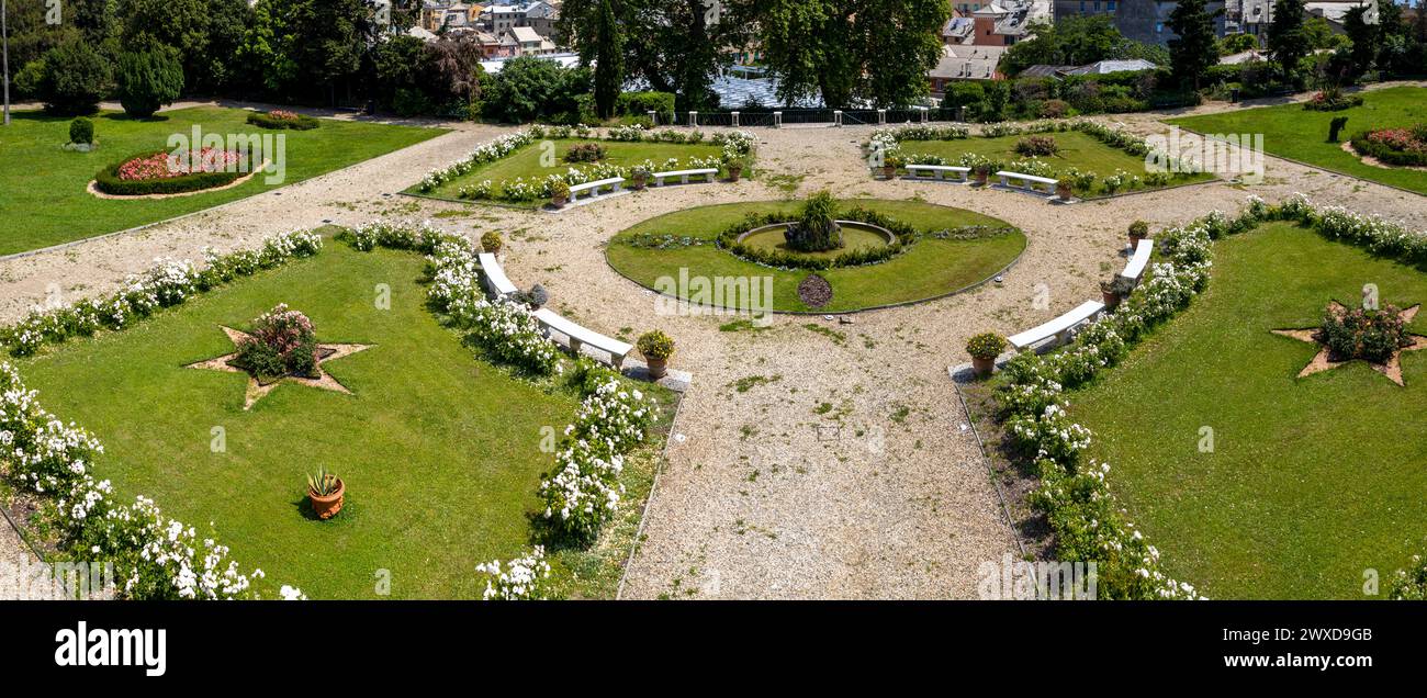 Historic park of Duchessa of Galliera in Genoa Voltri, Italy Stock ...