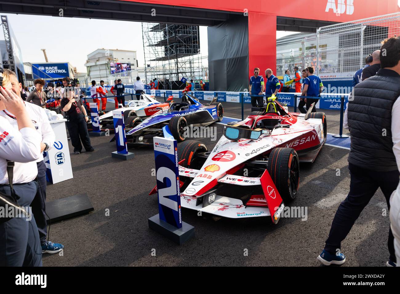 Parc ferme during the 2024 Tokyo ePrix, 4th meeting of the 2023-24 ABB ...