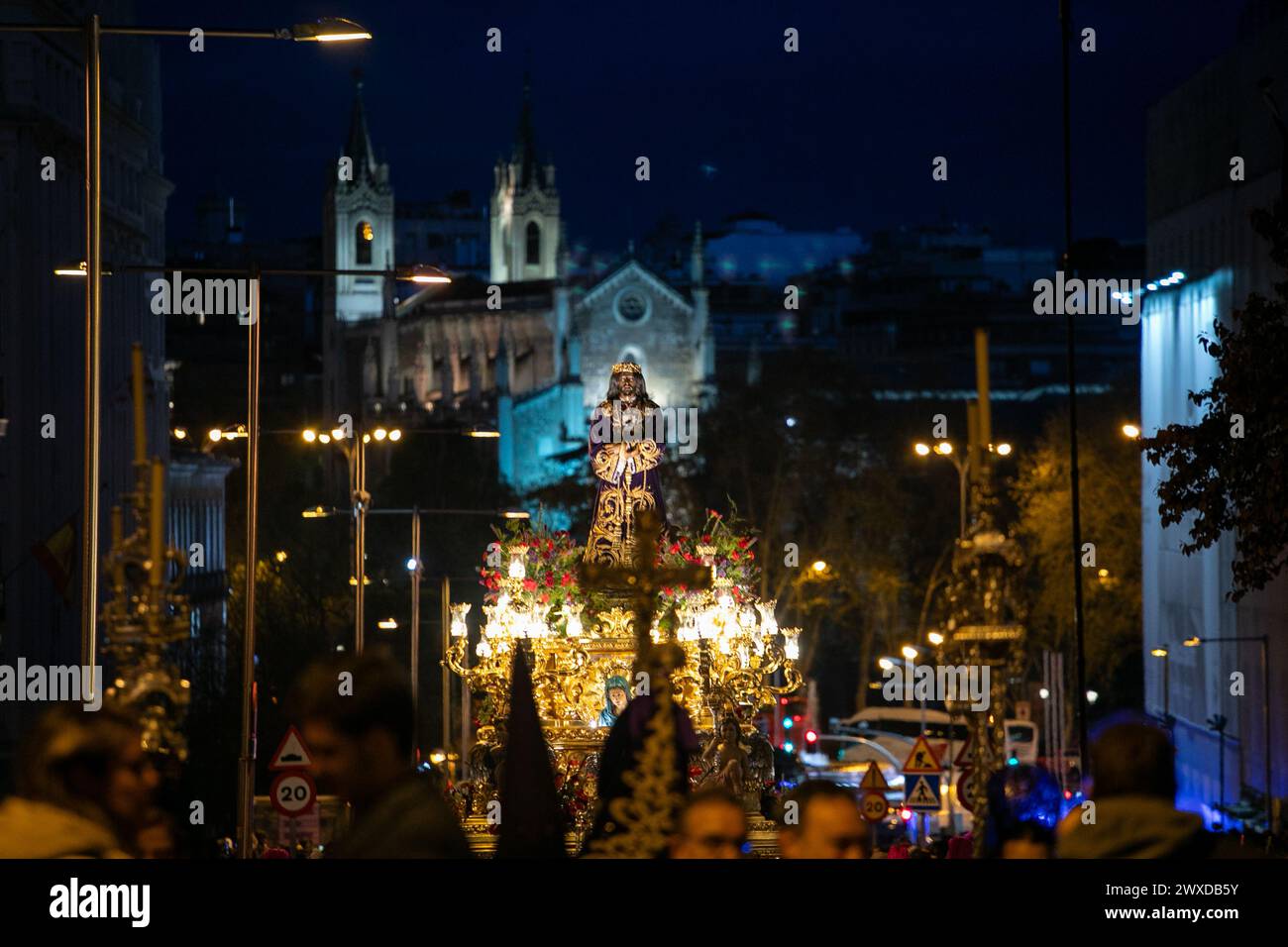 Madrid, Spain. 29th Mar, 2024. The Lord of Madrid (Cristo de Medinaceli ...