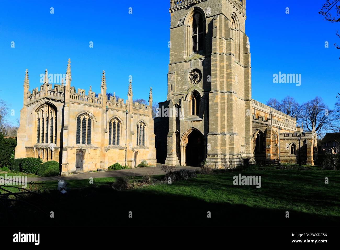 St Marys church, Higham Ferrers Town, Northamptonshire, England, UK ...