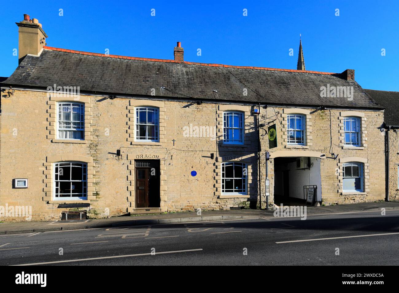 The Dragon Hotel, Higham Ferrers Town, Northamptonshire, England, UK ...