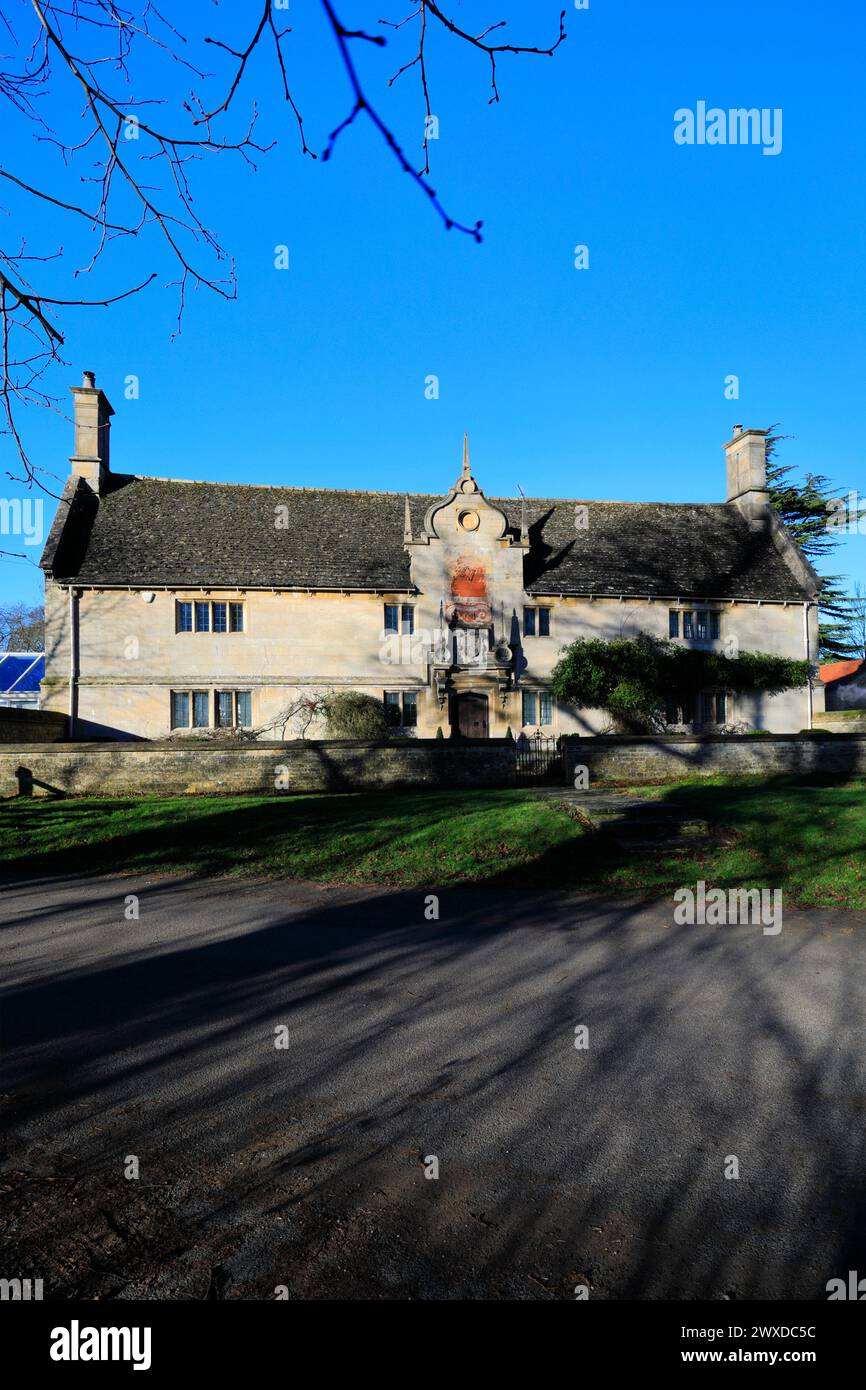 The Montagu Hospital and St Marys parish church, Weekley village ...