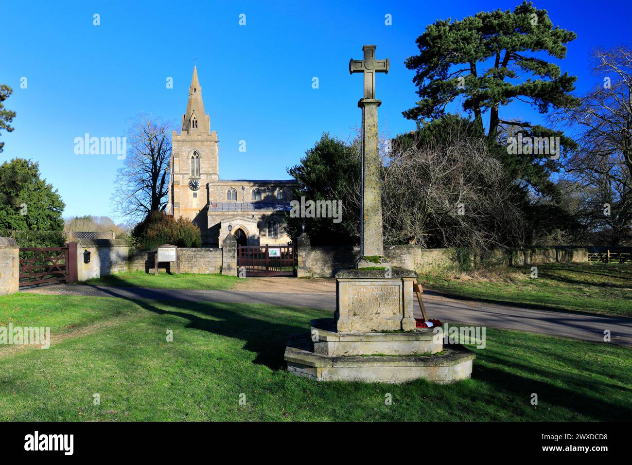 St Marys parish church, Weekley village, Northamptonshire, England, UK ...