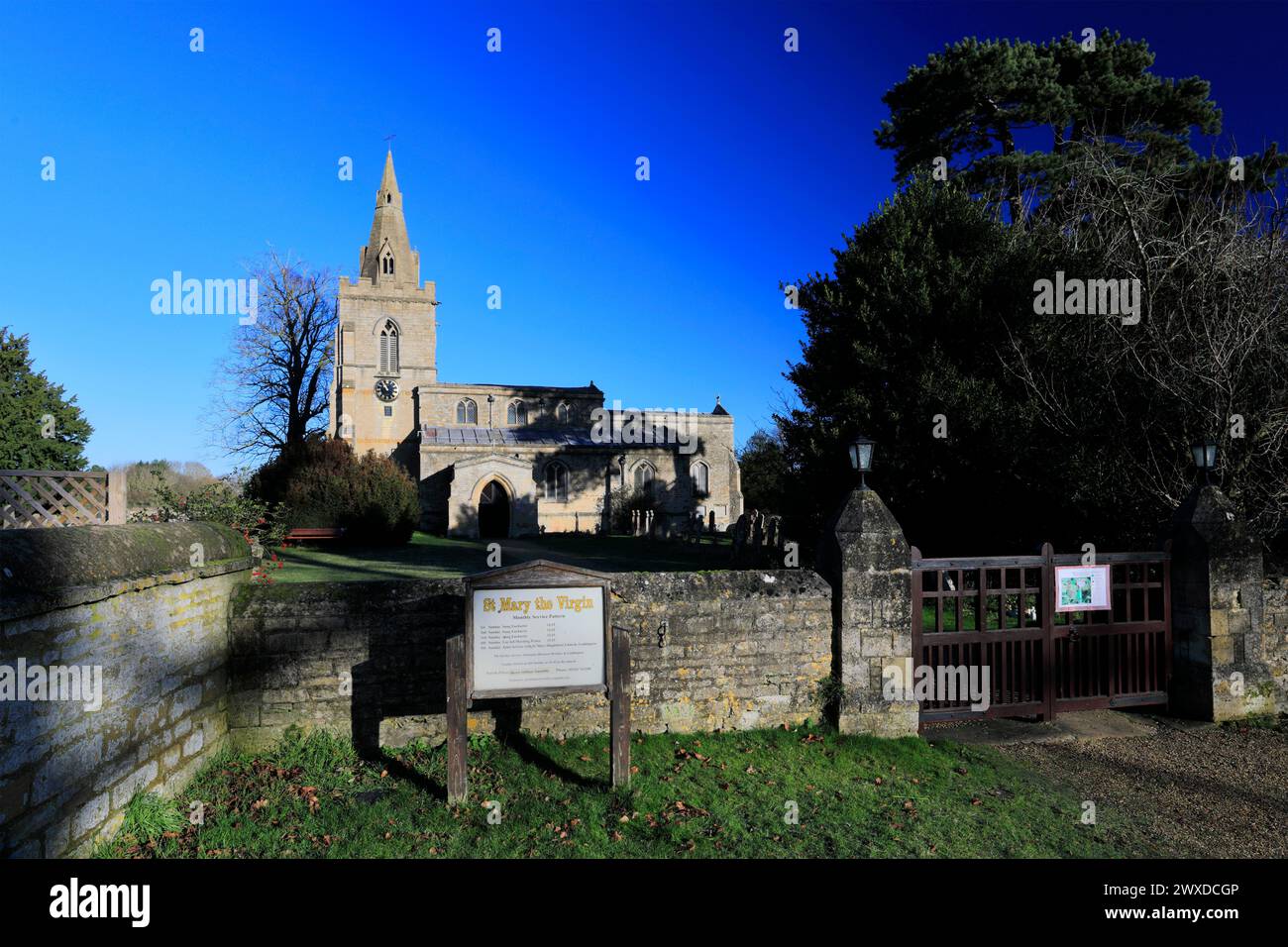 St marys church weekley hi-res stock photography and images - Alamy