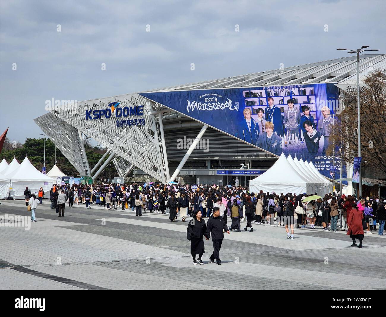 Seoul, South Korea - Fans eagerly await entry to Stray Kids K-pop ...