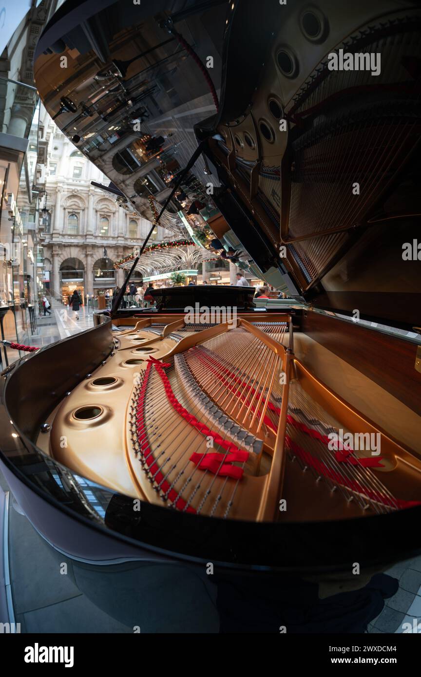 Piano in the Royal exchange in London photo by Rob Hadley Stock Photo ...