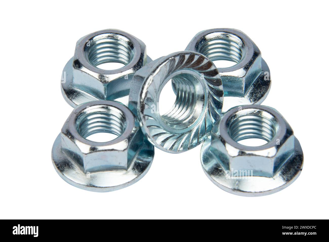 metal nut isolated on white background Stock Photo - Alamy