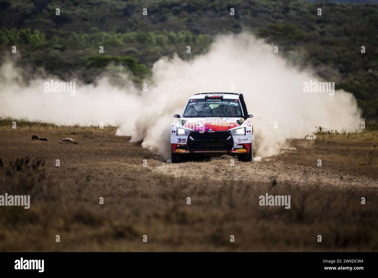 31 Miguel DIAZ ABOITIZ, Rodrigo SANJUAN, Skoda Fabia RS Rally2, actionduring the Safari Rally ...
