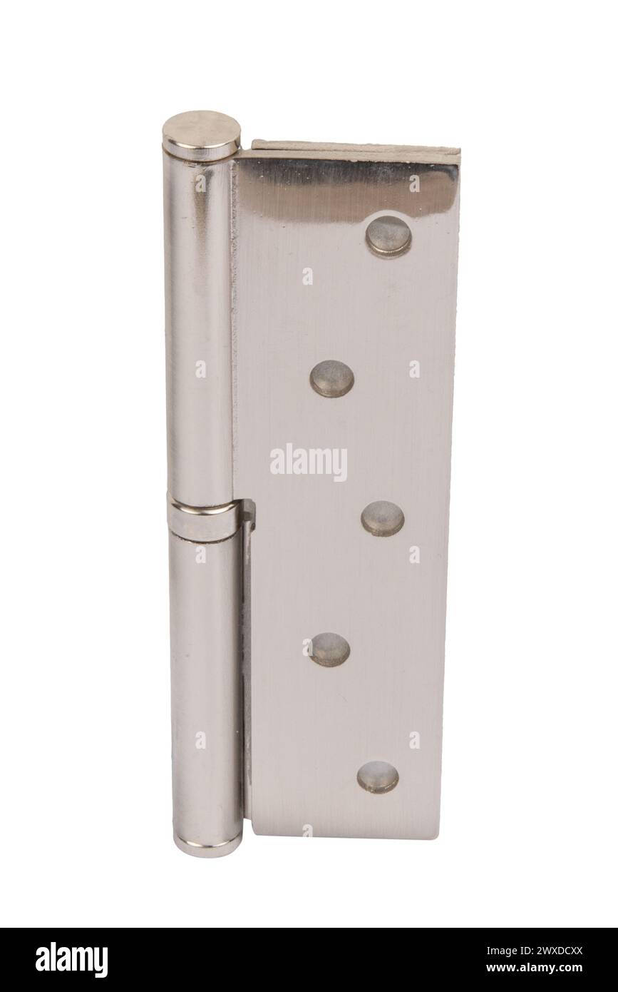 Door hinges made of metal on a white isolated background. Hinges for ...