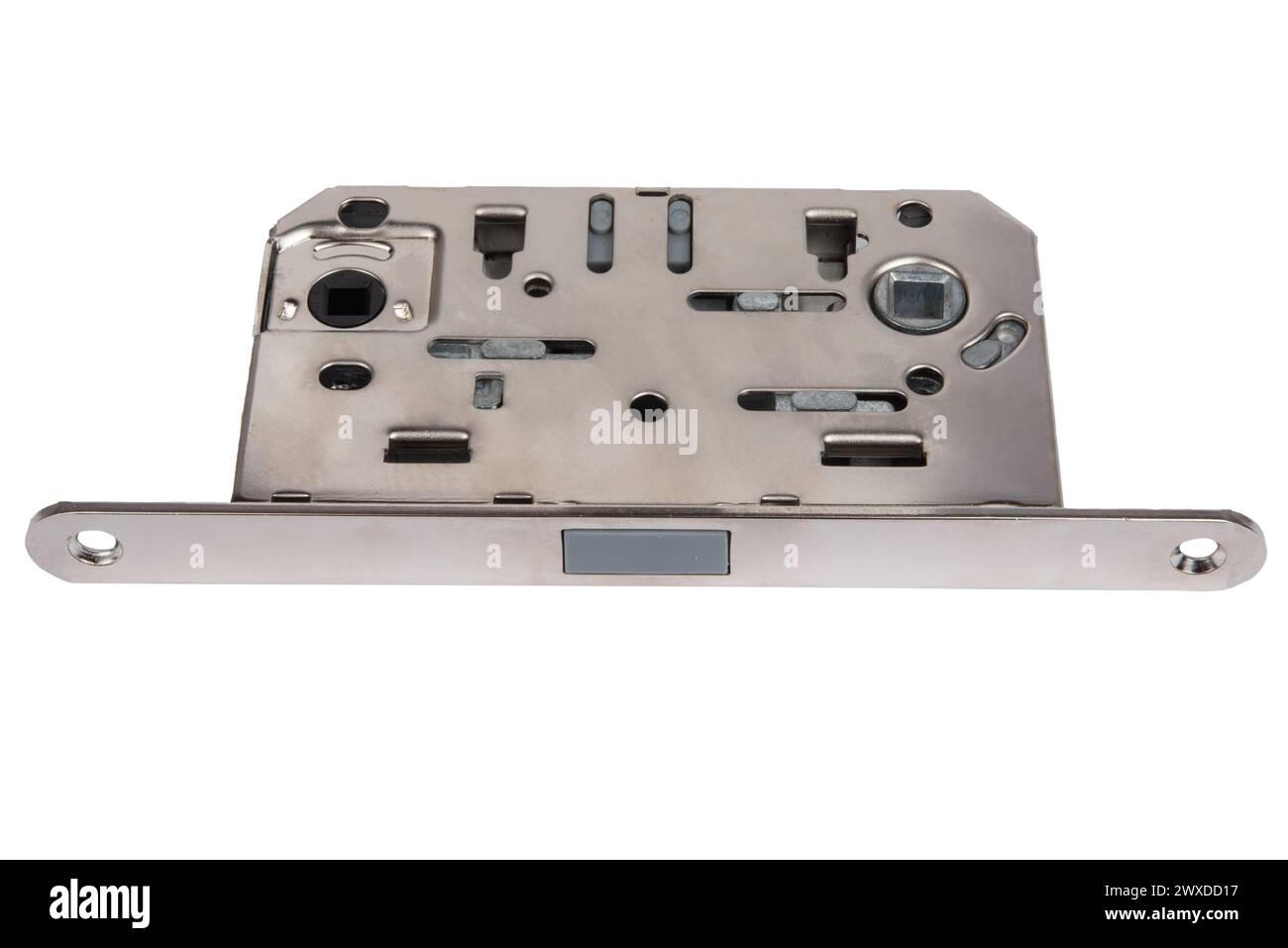 Classic interior lock in the form of a latch in matte gray with a ...