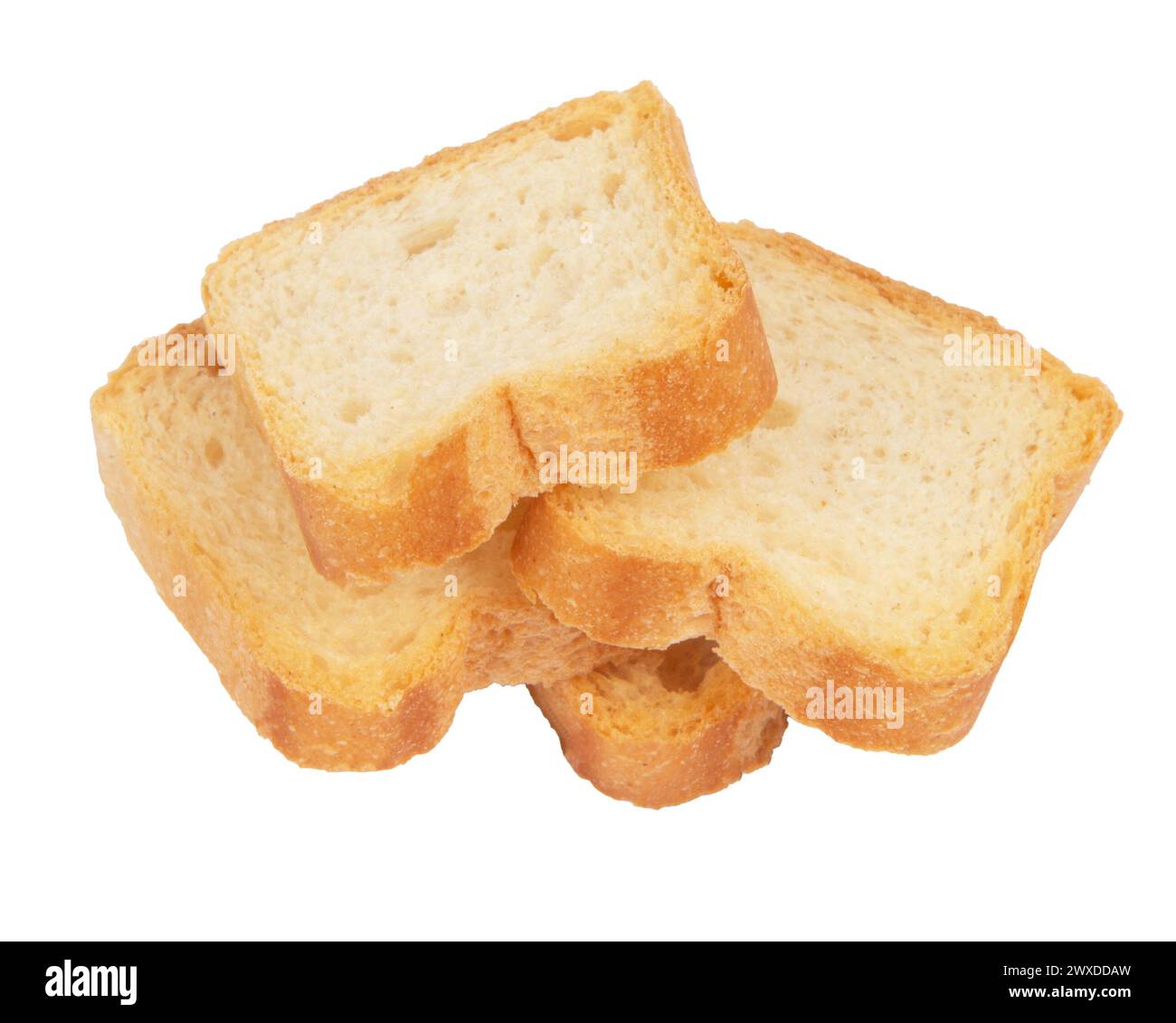 Dehydrated small toast crostini crackers for breakfast or desserts ...