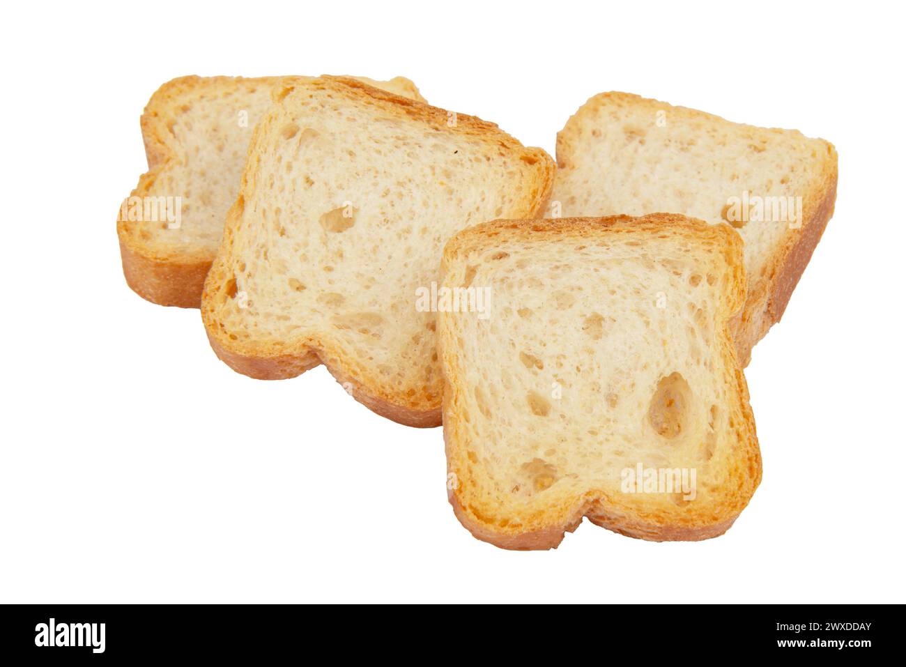 Dehydrated small toast crostini crackers for breakfast or desserts ...