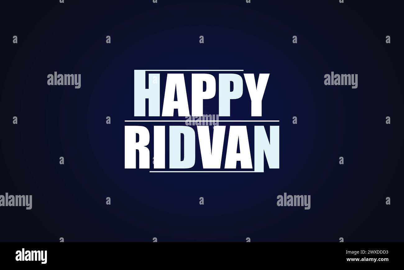Ridvan Revelry A Stunning Text Design Stock Vector Image & Art - Alamy