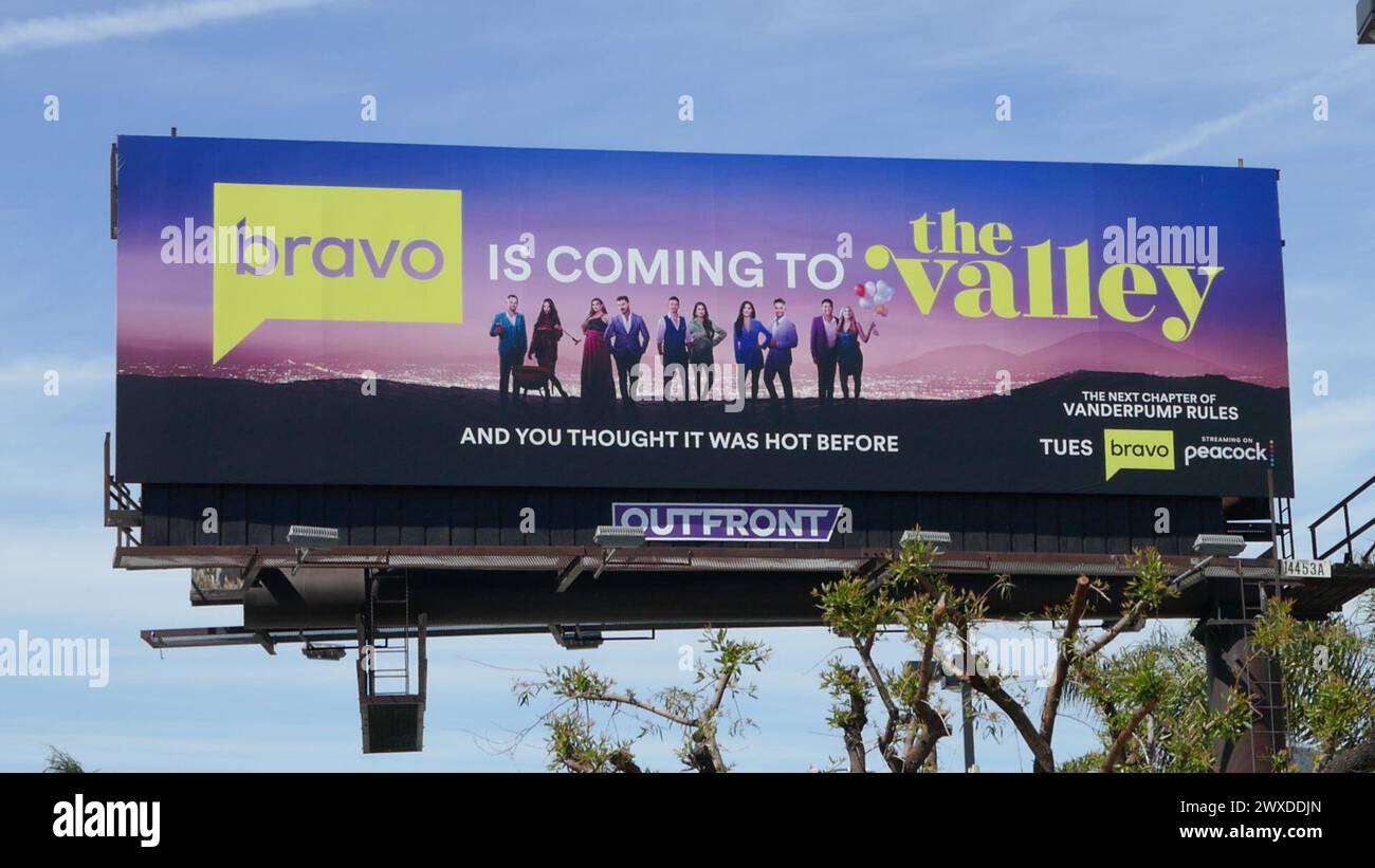 Los Angeles, California, USA 29th March 2024 The Valley Billboard on ...