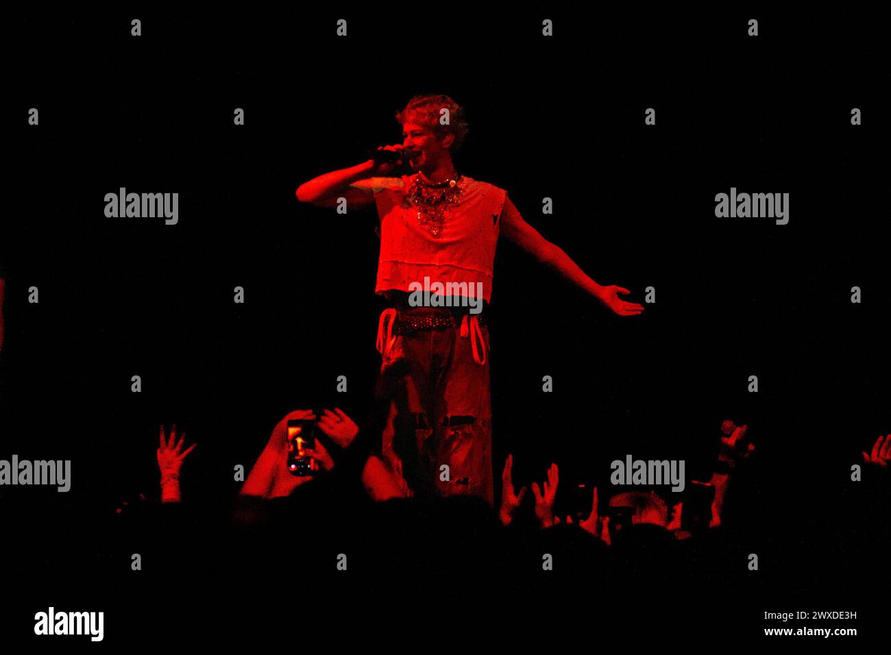 Milan, Italy,13th March 2024. Polish singer and songwriter Jann ...