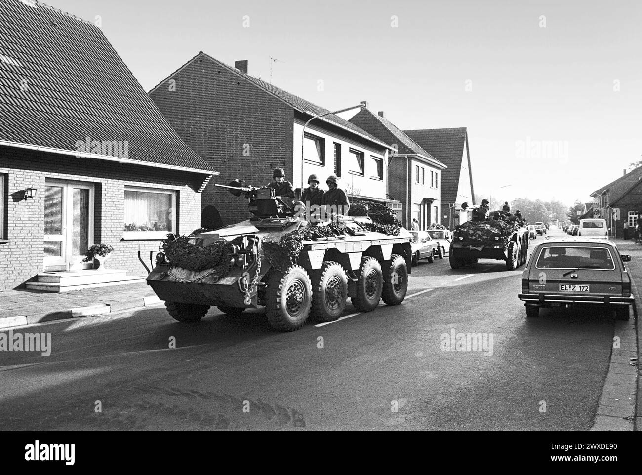 - NATO exercises in Holland, DAF YP-408 armoured personnel carriers of ...