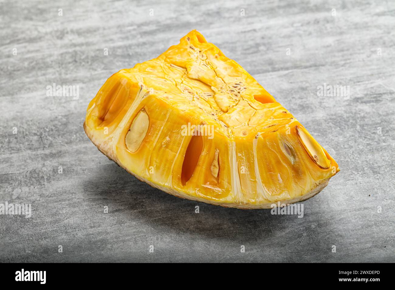 Tropical exotic sweet juicy Jackfruit half Stock Photo - Alamy