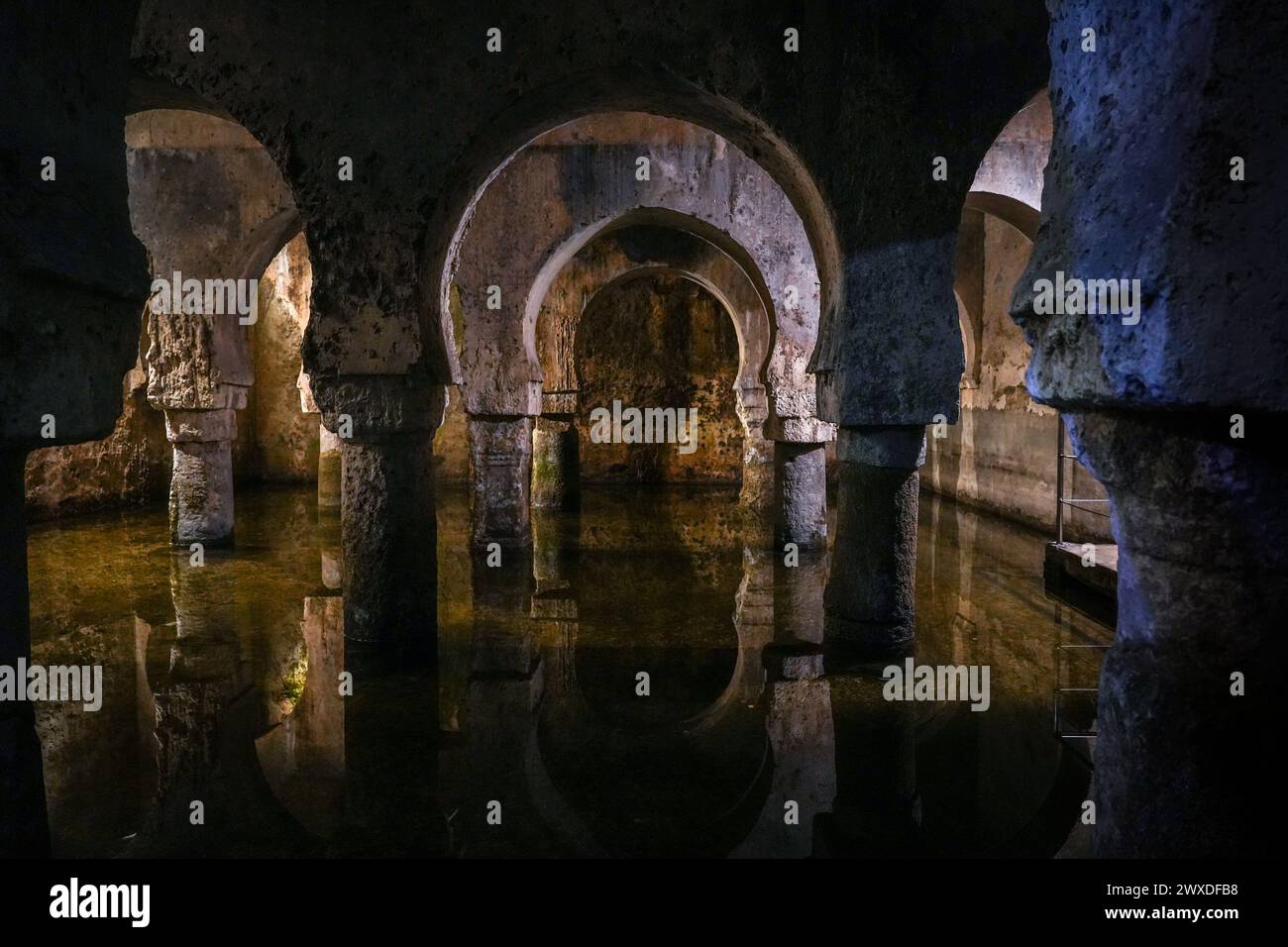 Aljibe inside the Veletas House in the Spanish town of Caceres. It is a ...