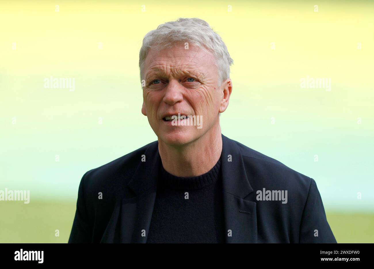 West Ham United manager David Moyes before the Premier League match at ...