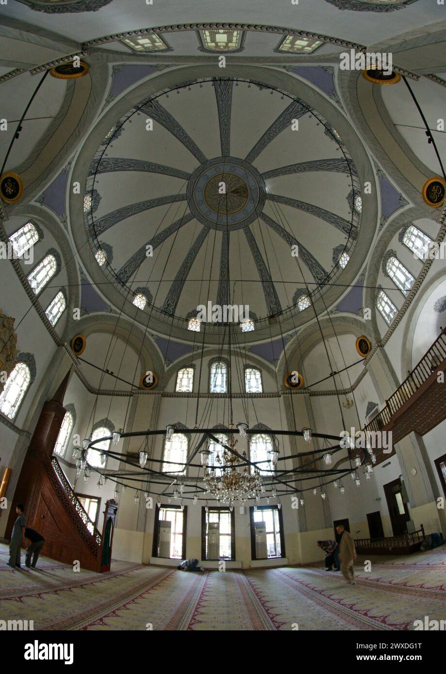 Emir Sultan Mosque, located in Bursa, Turkey, was built in the 15th ...