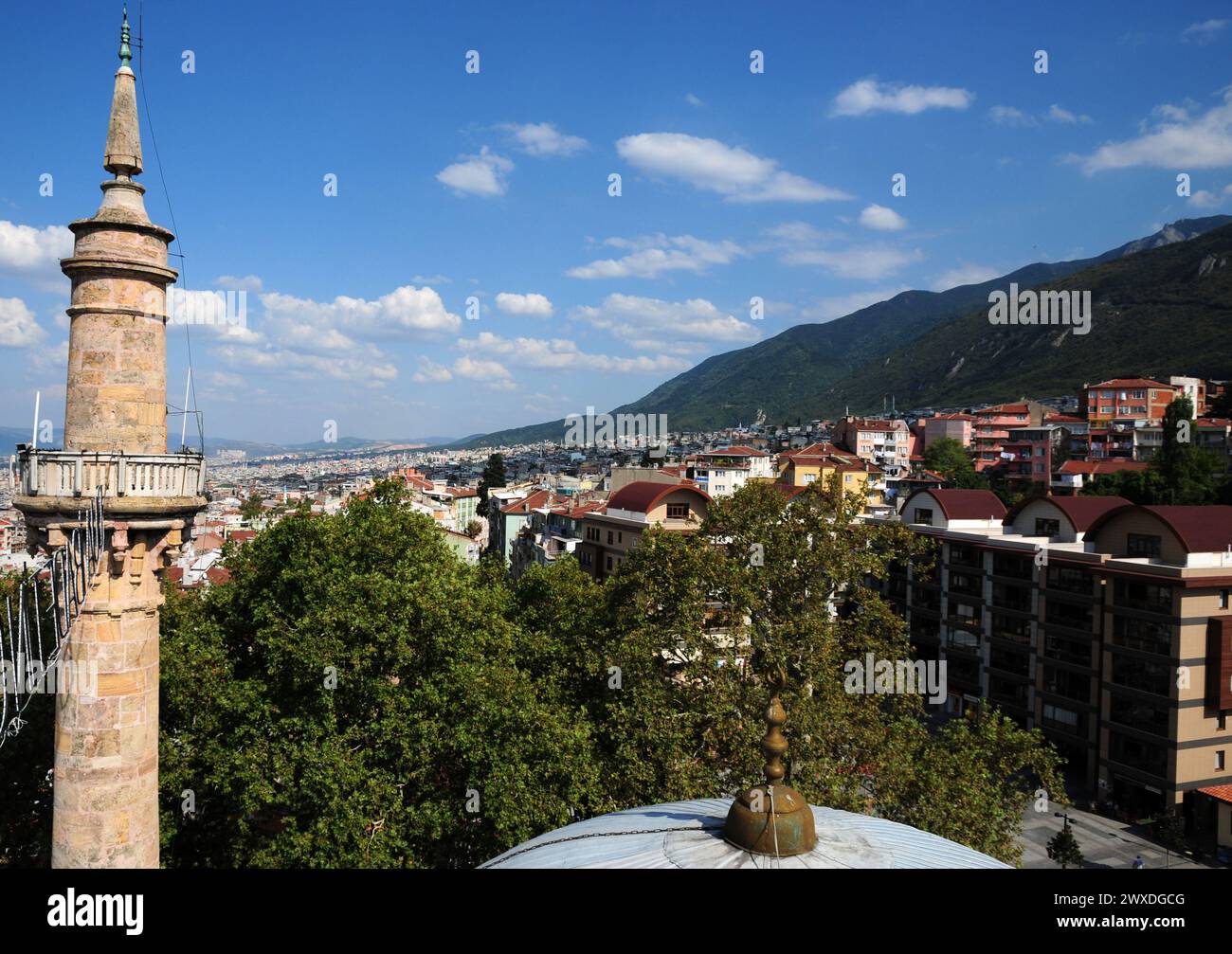 Emir Sultan Mosque, located in Bursa, Turkey, was built in the 15th ...