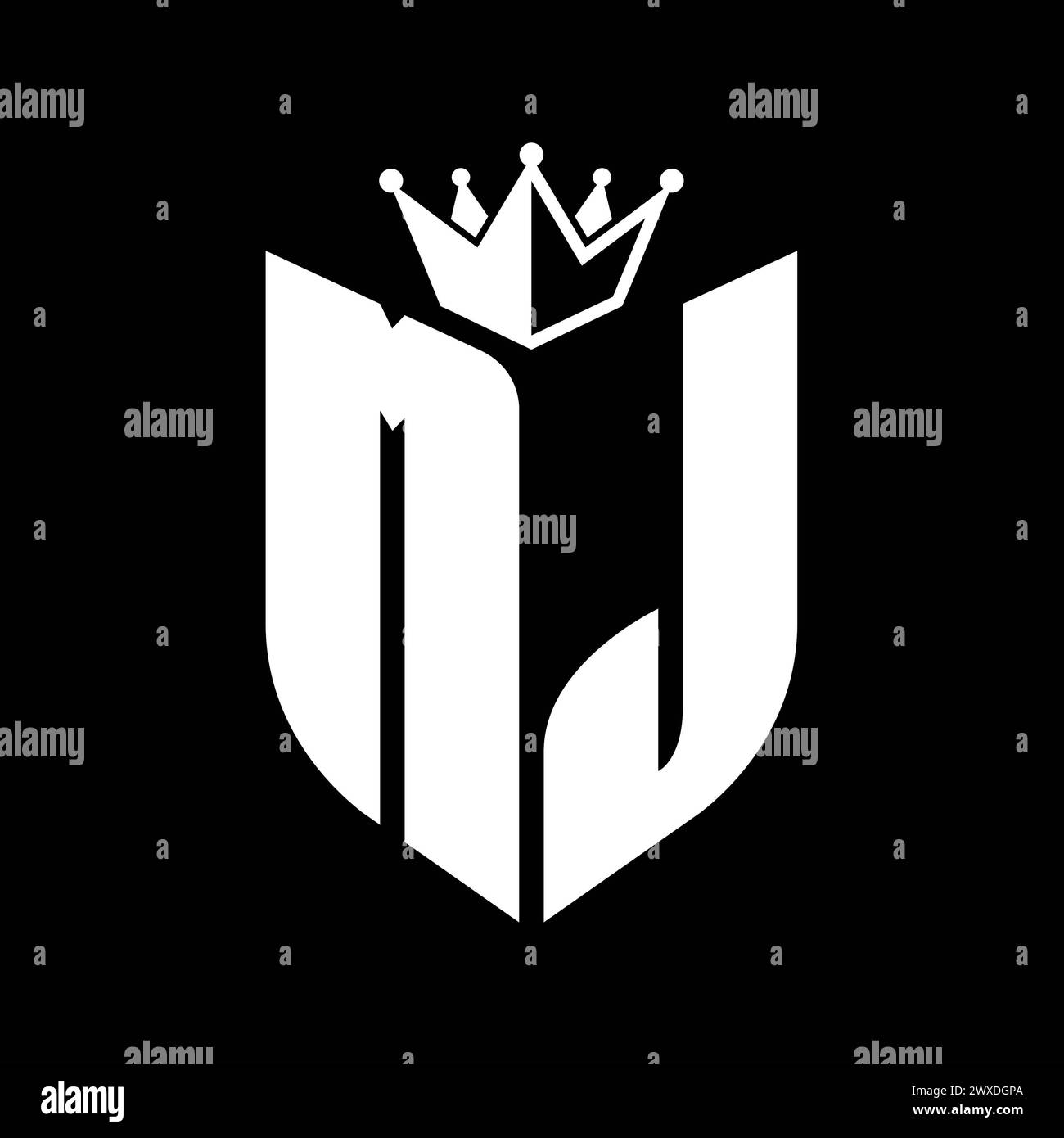 Letter mj logo Black and White Stock Photos & Images - Alamy