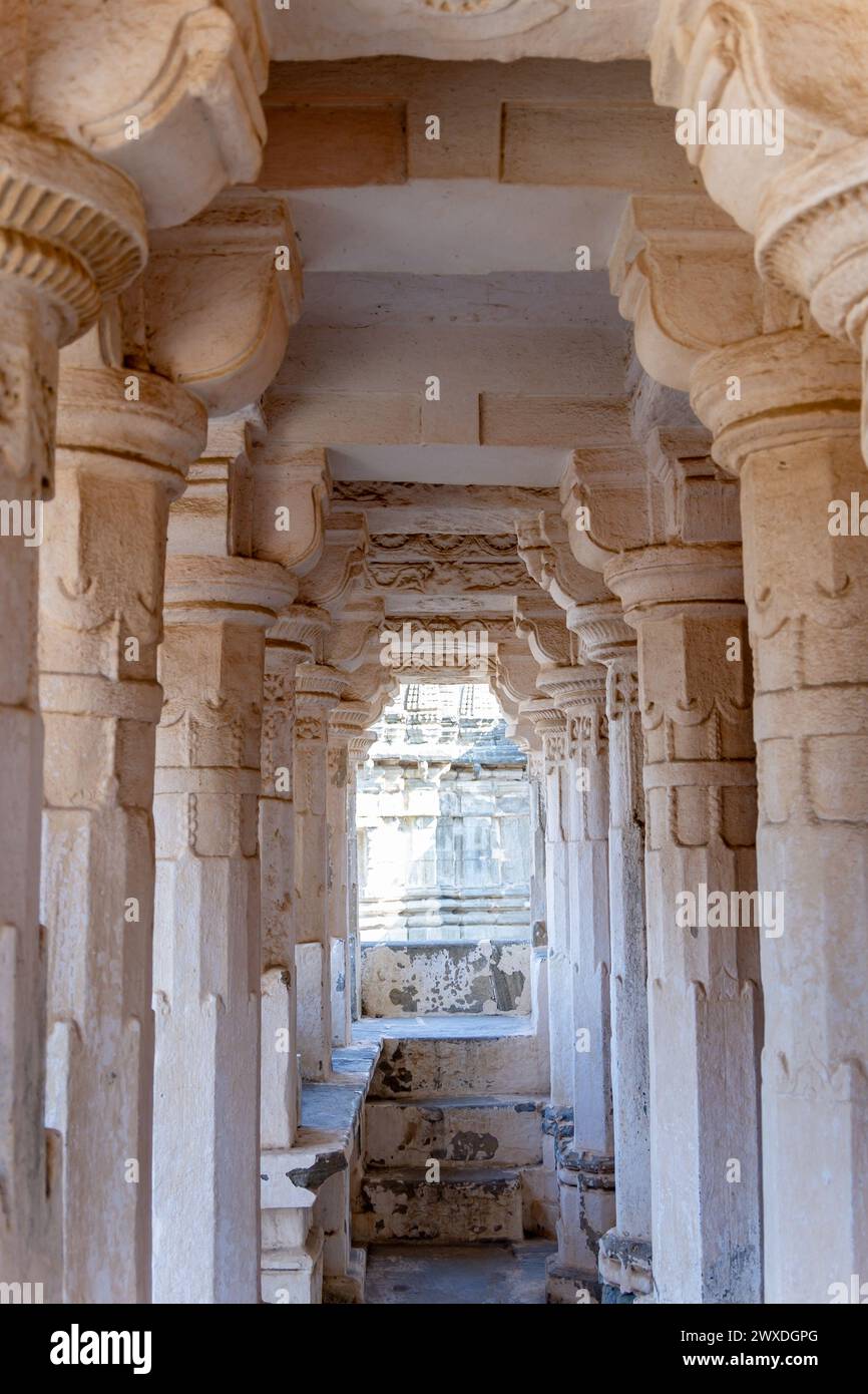 ancient temple pillars unique architecture at morning image is taken at ...