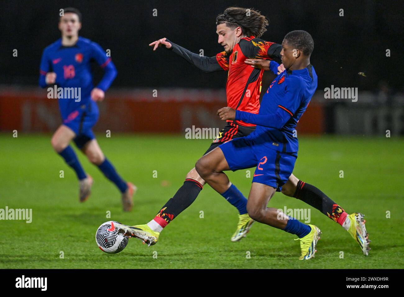 Veendam, The Netherlands. 26th Mar, 2024. Vincent Burlet (5) of Belgium ...