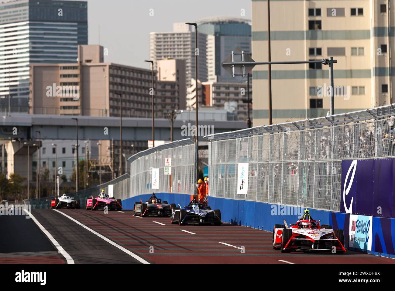 Tokyo, Japan. 30th Mar, 2024. Drivers compete during the FIA Formula E ...