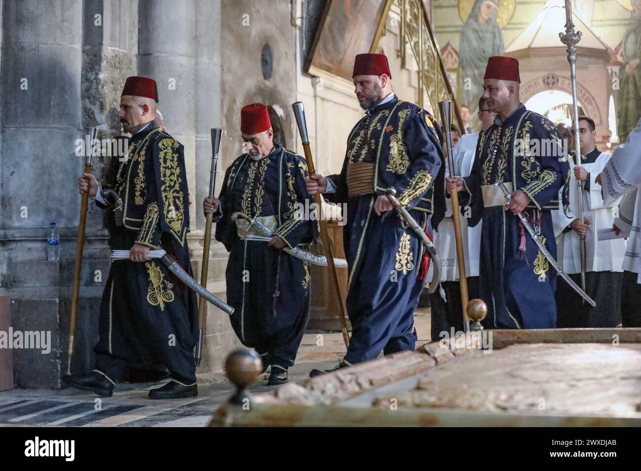 Prayer in a church in jerusalem hi-res stock photography and images - Alamy
