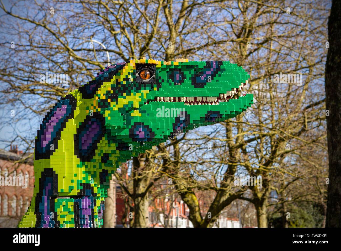 Southport, Merseyside, 03.30.2024 Southport Town Centre transforms into ...